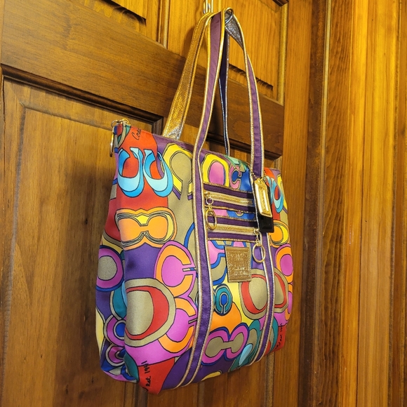 Coach | Bags | Coach Poppy Pop C Spotlight Tote Shoulder Bag Rare 4365 ...